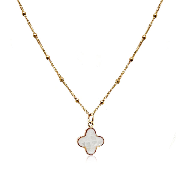 Mother Of Pearl Clover - Laughing Lotus Boutique